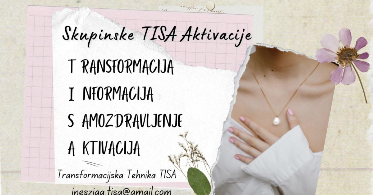 Terapevtske skupinske TISA Aktivacije - Online / Tehnika TISA | Svetloba.si